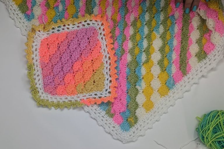 Crochet C2C Shell Stitch - Crafting in the Night