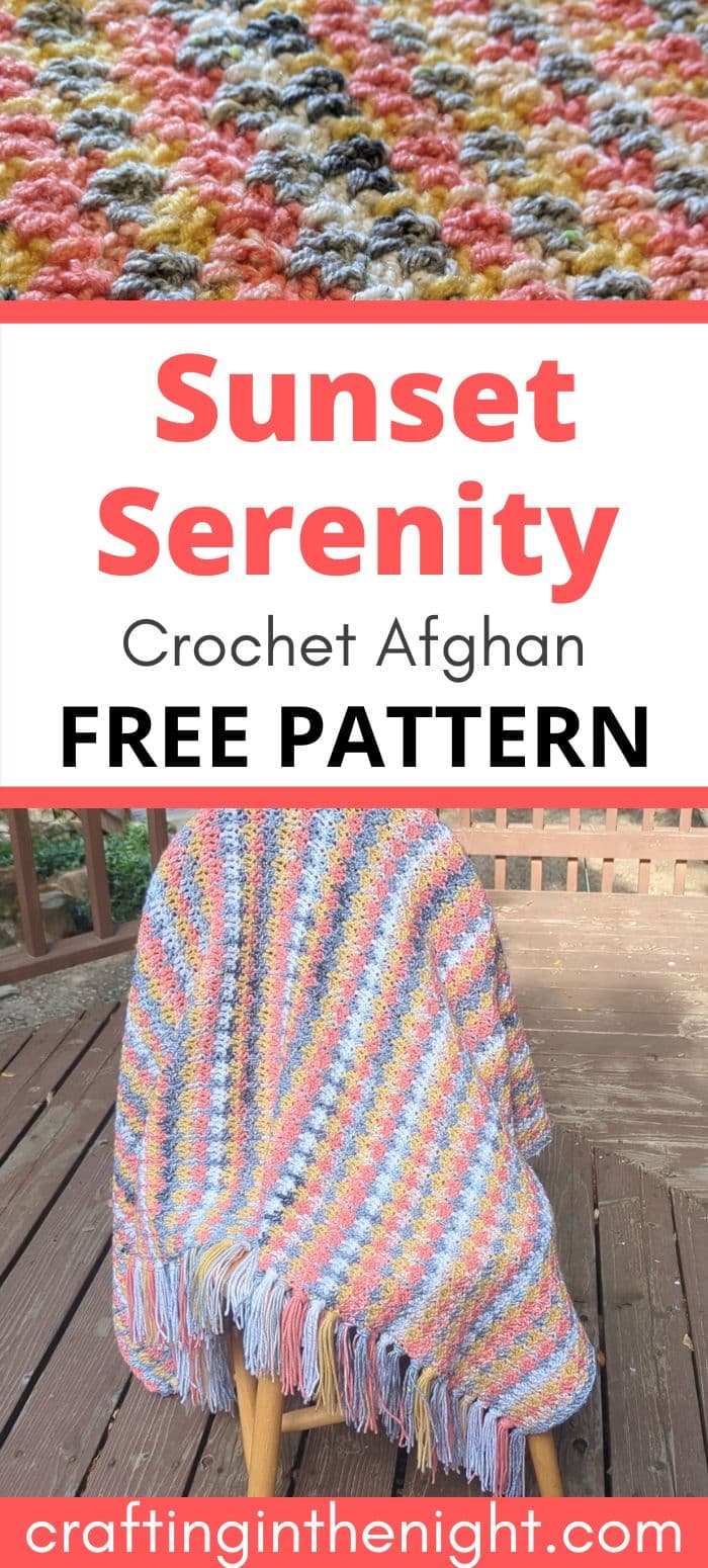 Sunset Serenity Afghan - Crafting in the Night