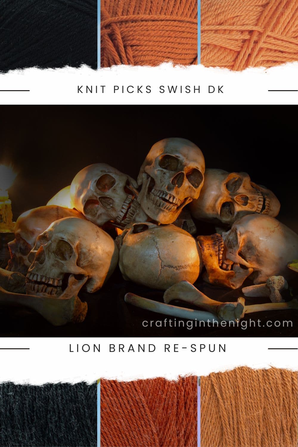 Halloween Yarn Color Palette for Crochet & Knits - Crafting in the Night