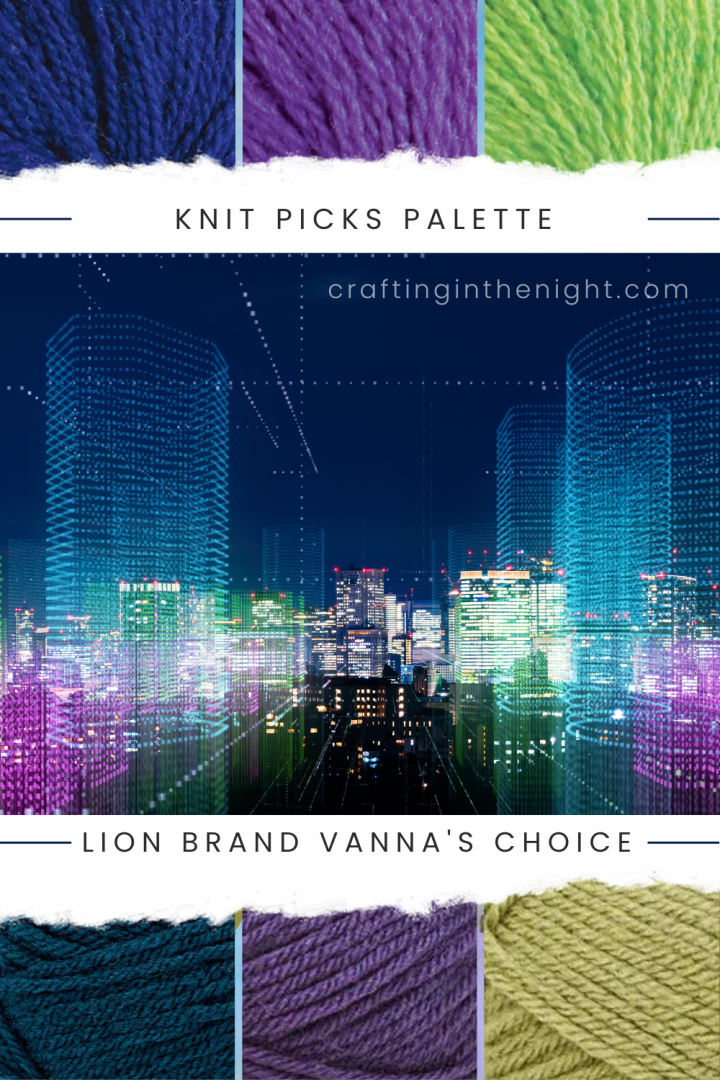 Cyberpunk Yarn Color Palette for Crochet & Knits - Crafting in the Night