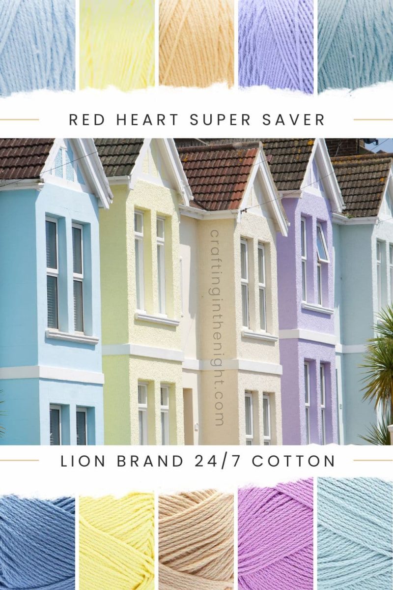 Pastel Yarn Color Palette for Crochet & Knits - Crafting in the Night