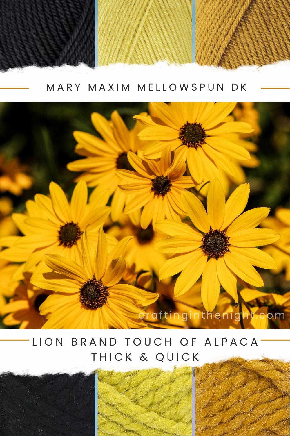 Yellow Yarn Color Palette for Crochet & Knits - Crafting in the Night