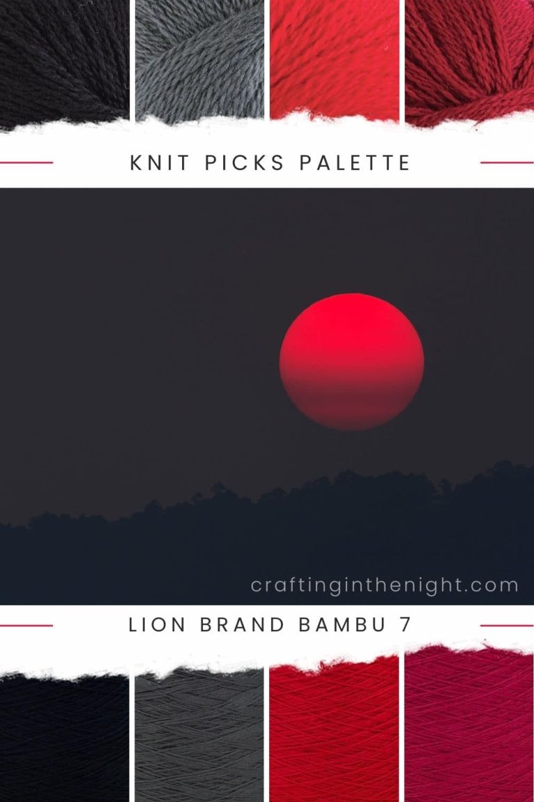 Red Yarn Color Palette for Crochet & Knits - Crafting in the Night