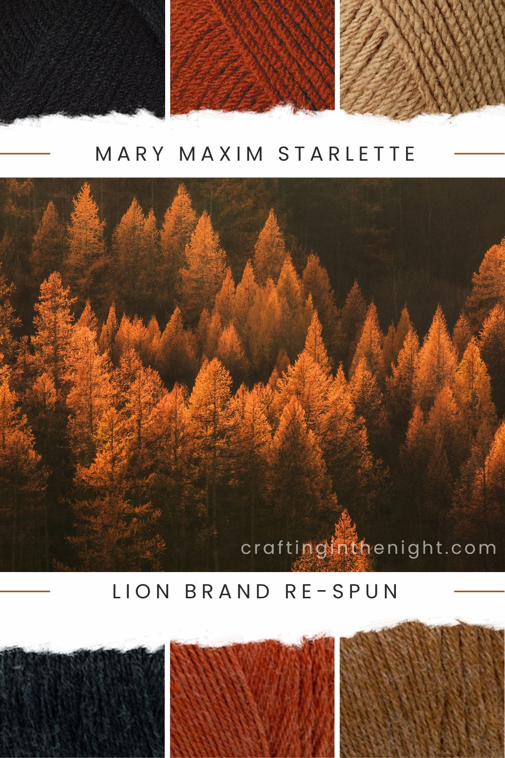 Autumn Yarn Color Palette for Crochet & Knits - Crafting in the Night