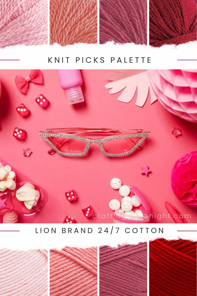 Pink Yarn Color Palette for Crochet & Knits - Crafting in the Night