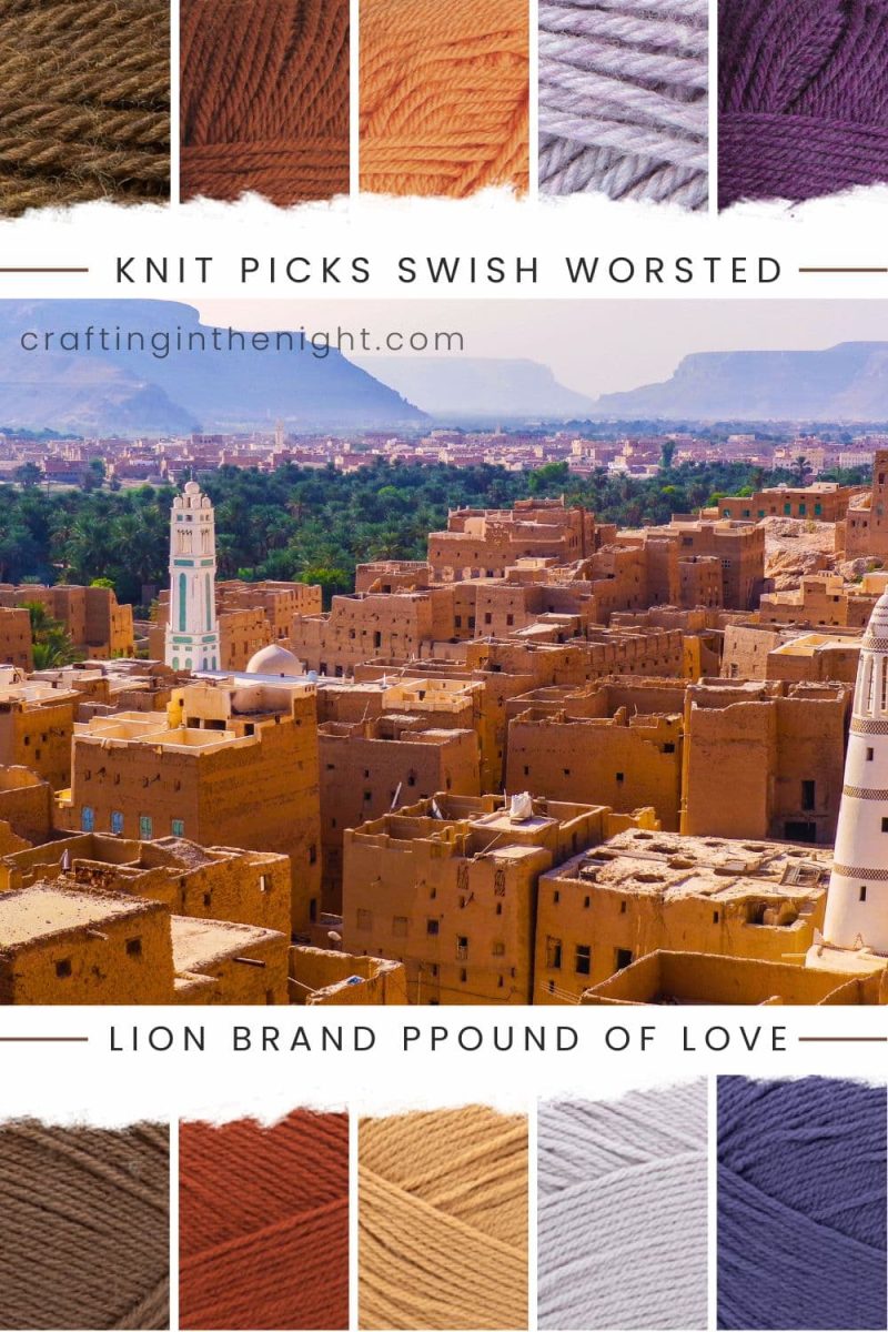 Desert Yarn Color Palette for Crochet & Knits - Crafting in the Night