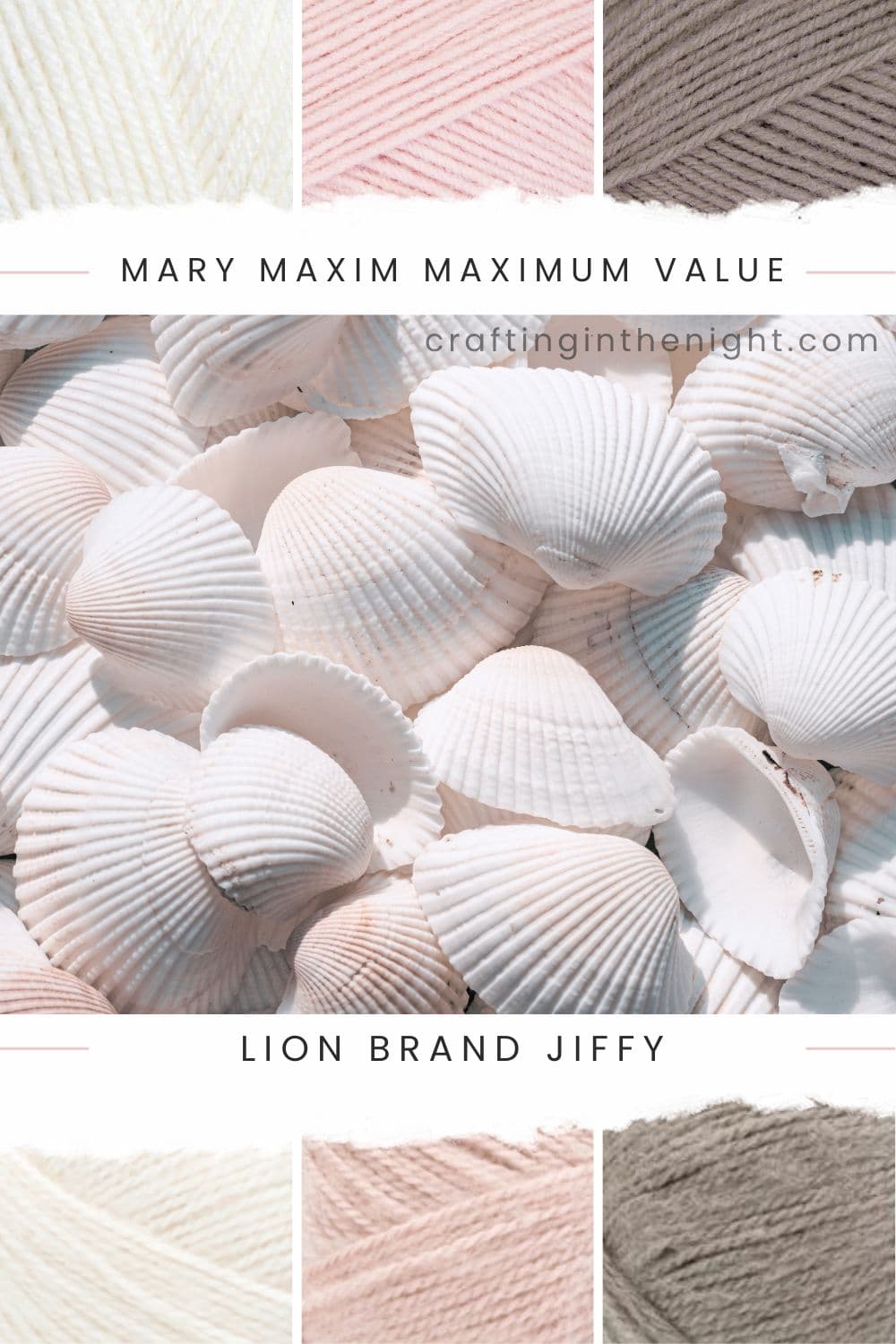 White Yarn Color Palette for Crochet & Knits - Crafting in the Night