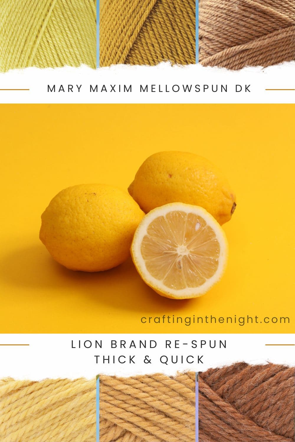 Yellow Yarn Color Palette for Crochet & Knits - Crafting in the Night