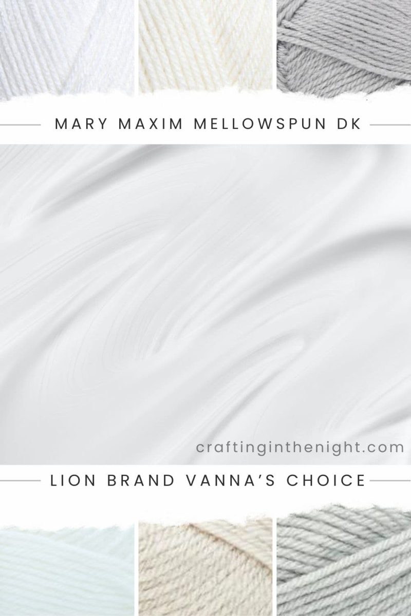 White Yarn Color Palette for Crochet & Knits - Crafting in the Night