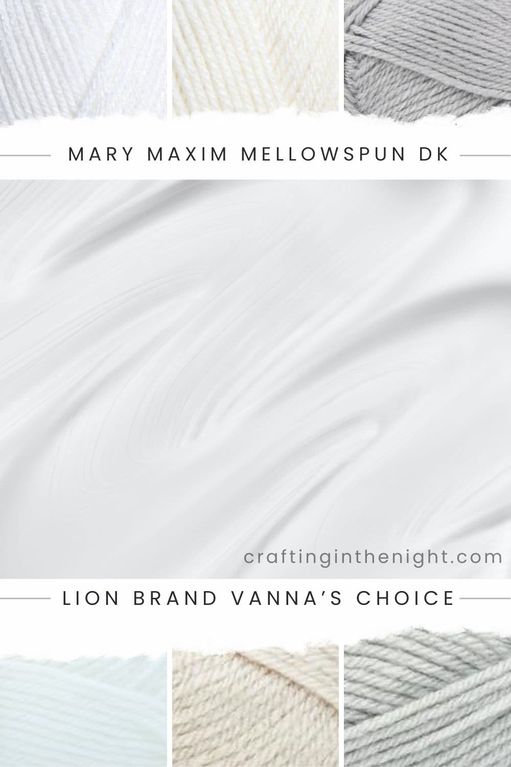 White Yarn Color Palette for Crochet & Knits - Crafting in the Night