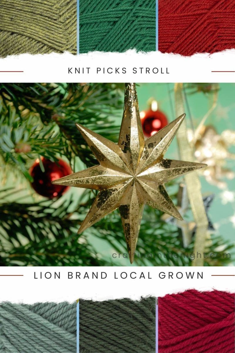 Christmas Yarn Color Palette for Crochet & Knits - Crafting in the Night