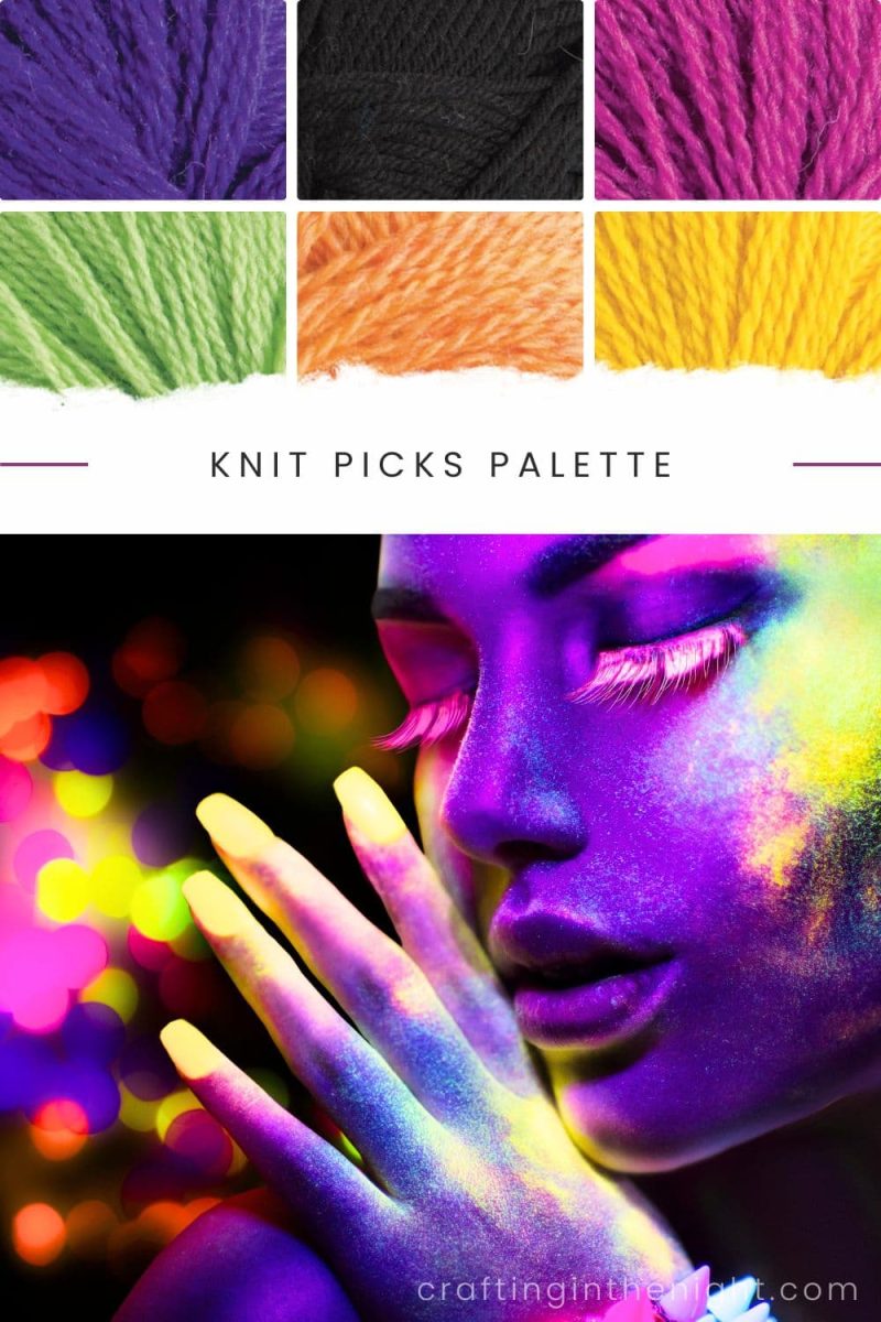 Neon Yarn Color Palette for Crochet & Knits - Crafting in the Night