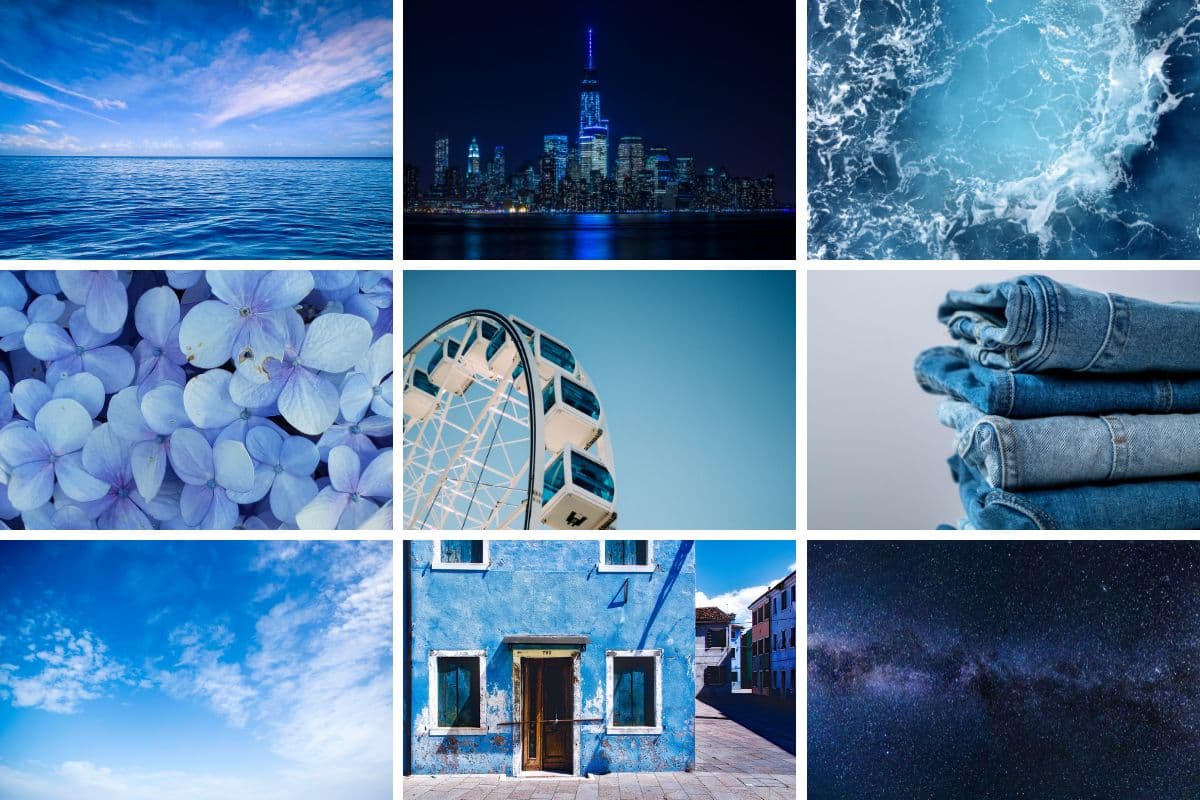 Blue Yarn Color Palette for Crochet & Knits - Crafting in the Night