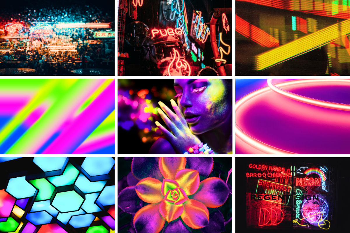 Neon Yarn Color Palette for Crochet & Knits - Crafting in the Night