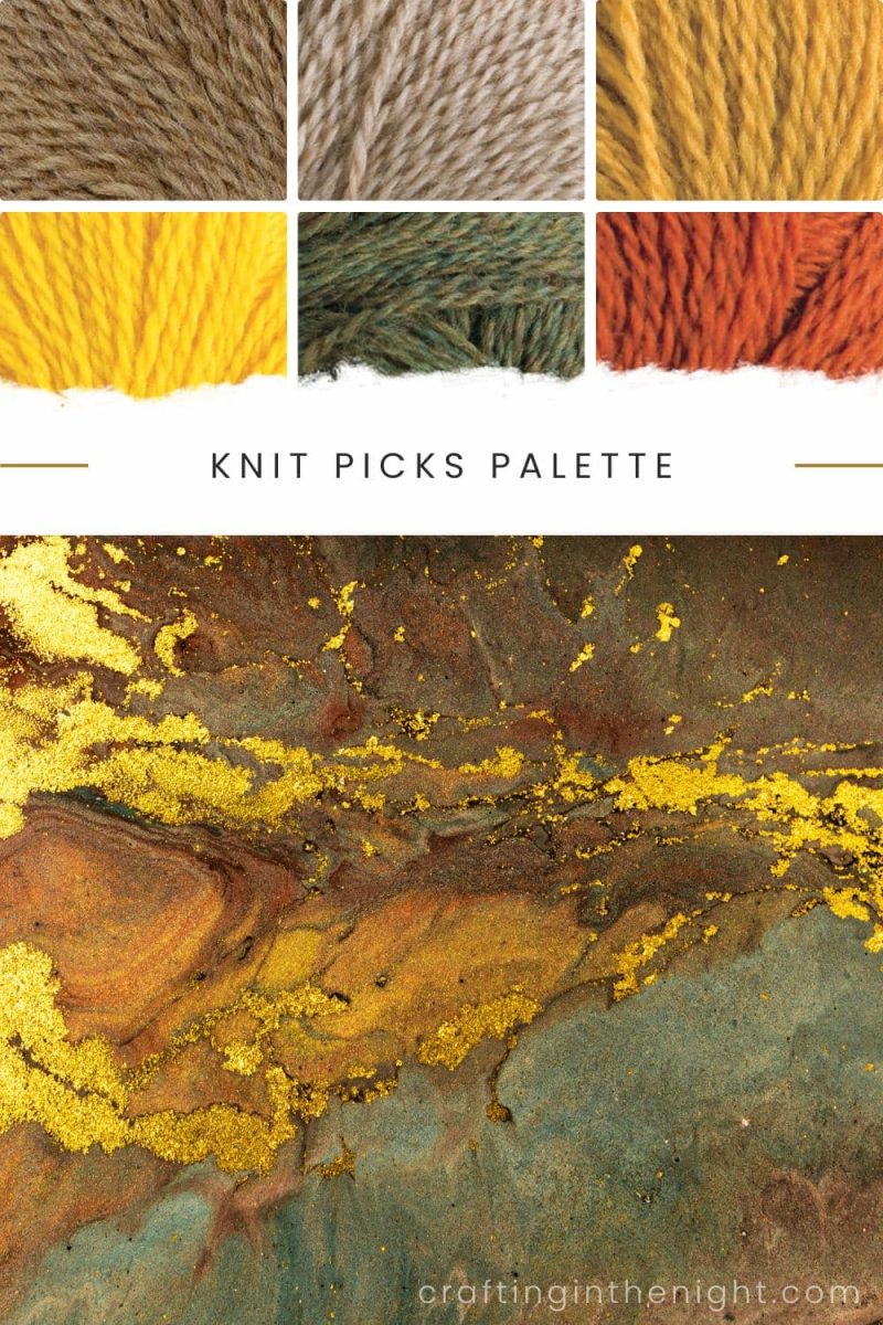 Gold Yarn Color Palette for Crochet & Knits - Crafting in the Night
