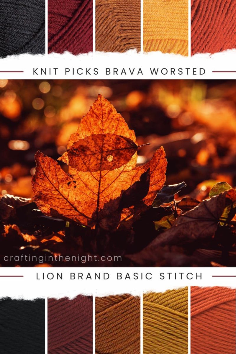 Brown Yarn Color Palette for Crochet & Knits - Crafting in the Night