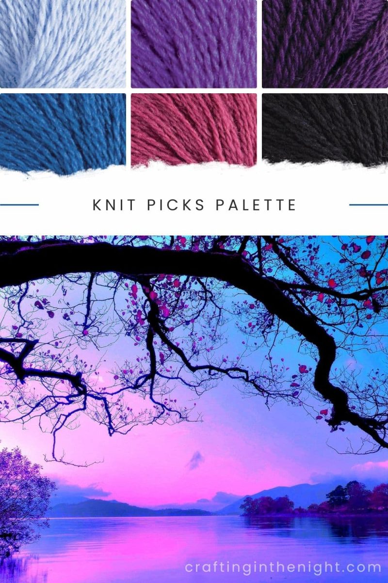 Purple Yarn Color Palette for Crochet & Knits - Crafting in the Night