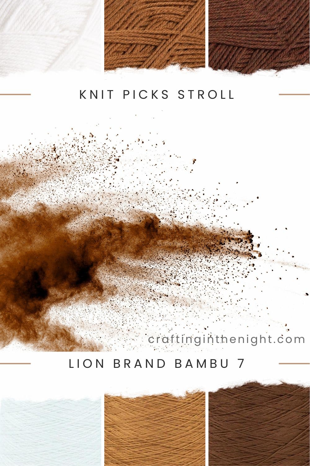 Brown Yarn Color Palette for Crochet & Knits - Crafting in the Night