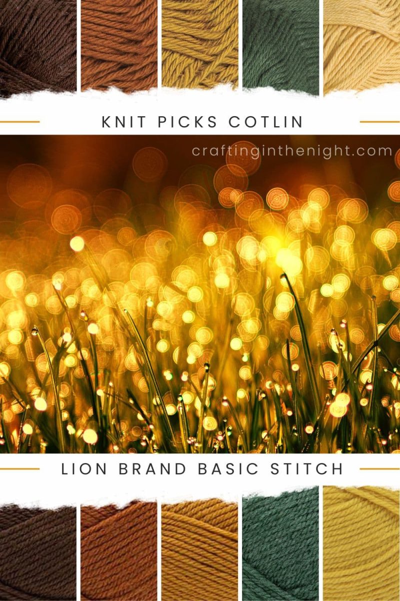Gold Yarn Color Palette for Crochet & Knits - Crafting in the Night