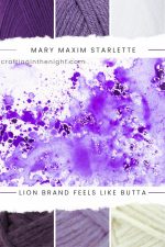 Purple Yarn Color Palette for Crochet & Knits - Crafting in the Night