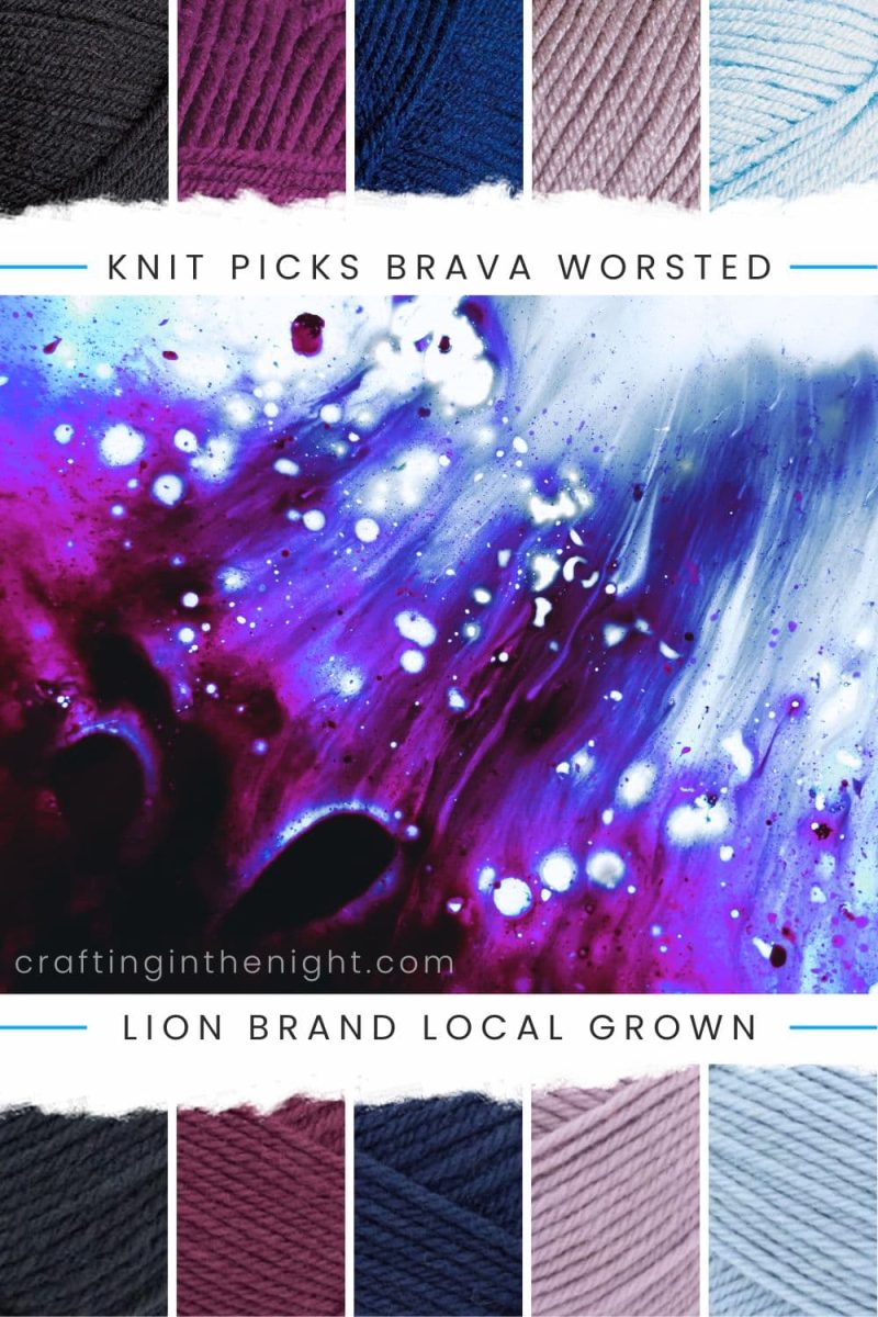 Purple Yarn Color Palette for Crochet & Knits - Crafting in the Night