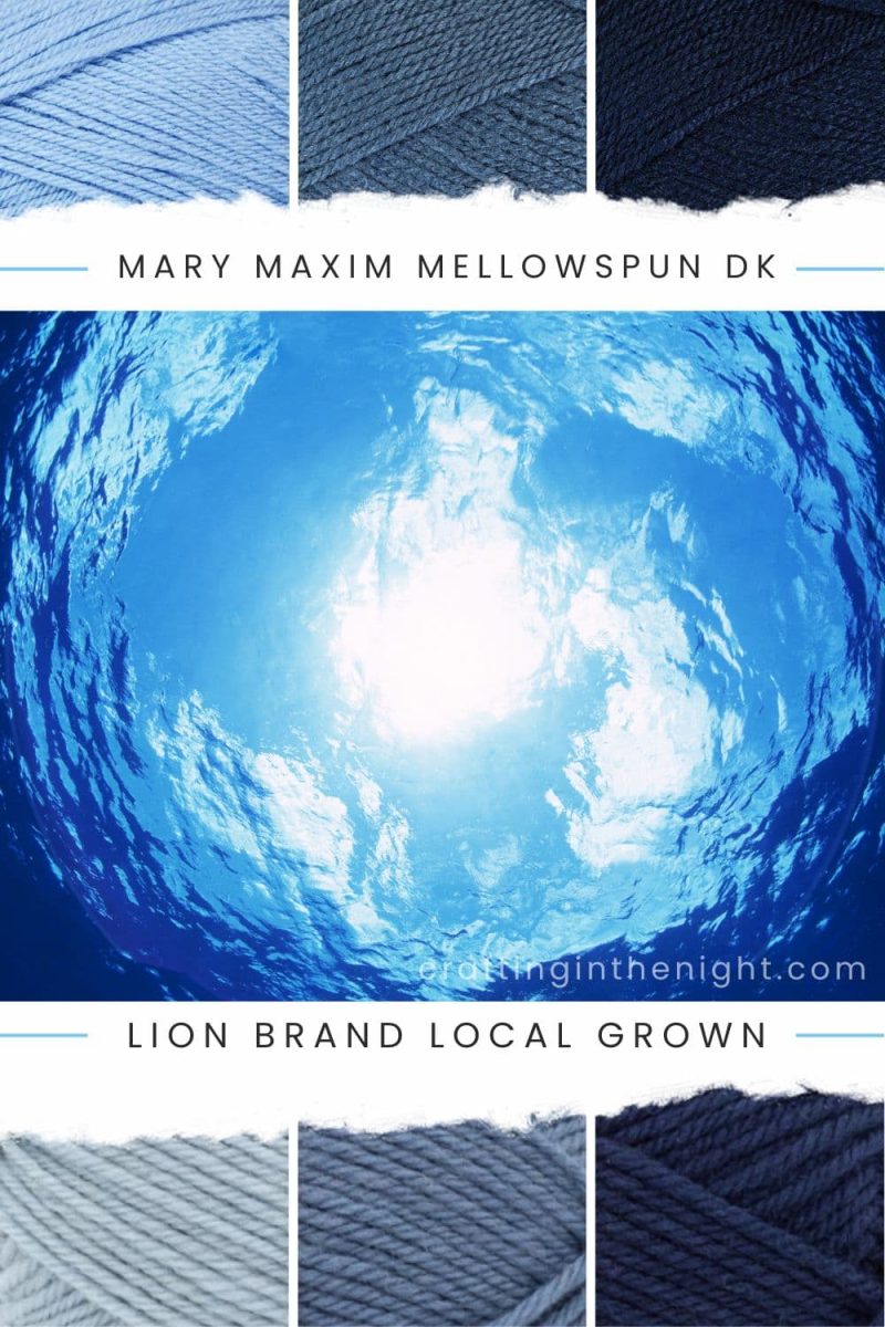 Ocean Yarn Color Palette for Crochet & Knits - Crafting in the Night