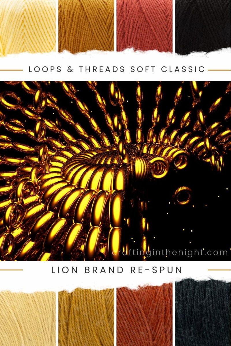 Gold Yarn Color Palette for Crochet & Knits - Crafting in the Night