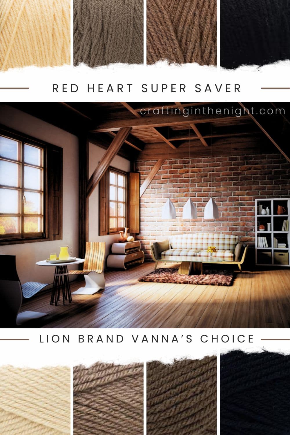 Brown Yarn Color Palette for Crochet & Knits - Crafting in the Night