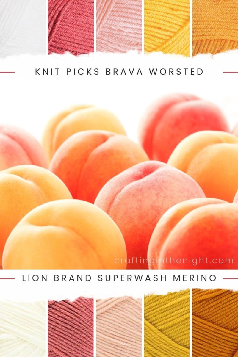 Peach Yarn Color Palette for Crochet & Knits - Crafting in the Night