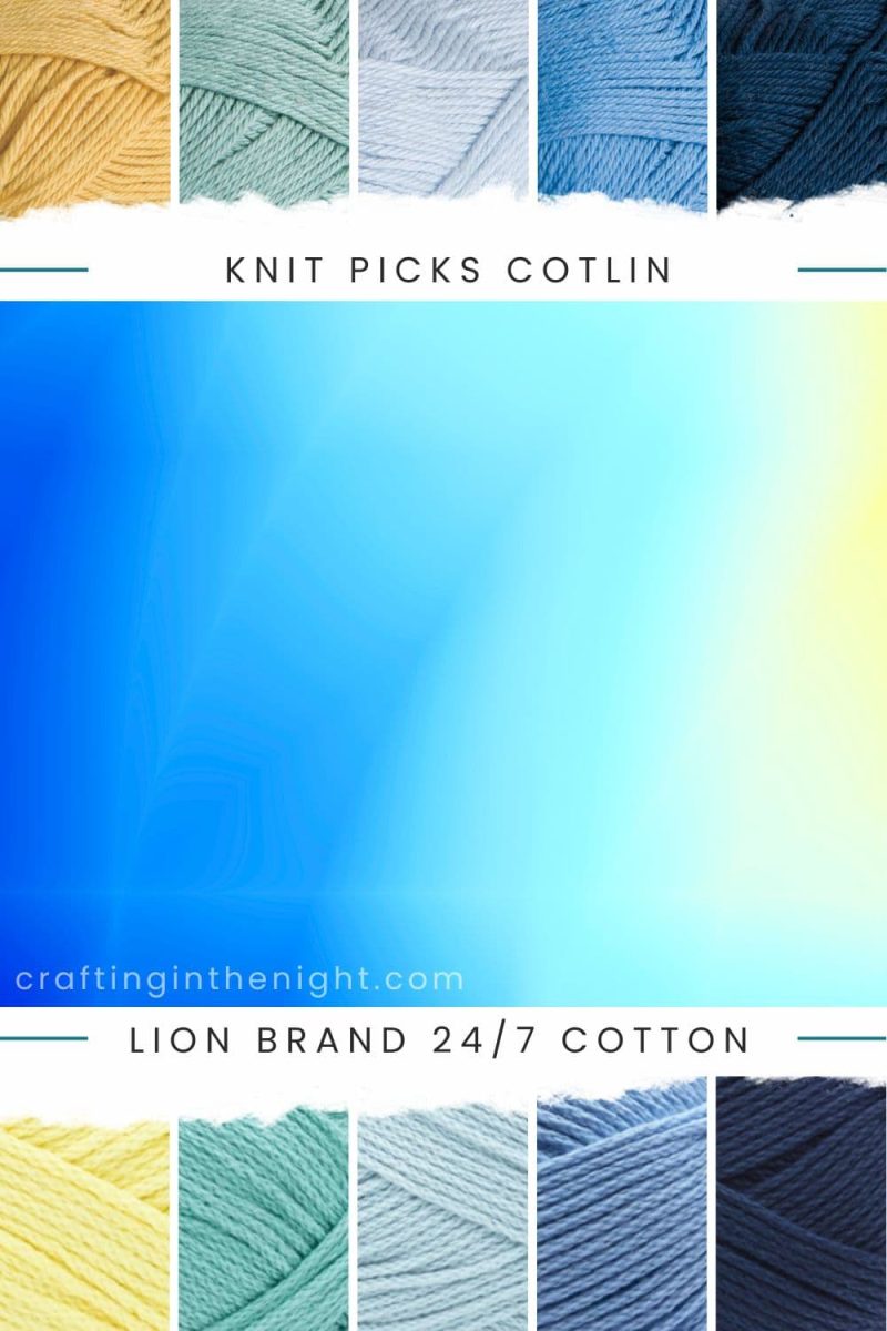 Light Blue Color Palette for Crochet & Knits - Crafting in the Night