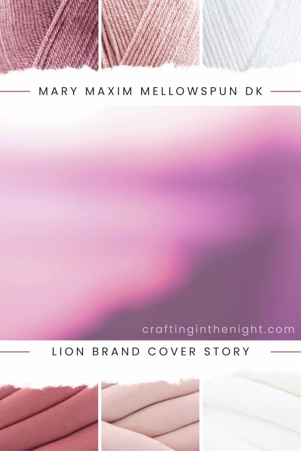 Mauve Yarn Color Palette for Crochet & Knits - Crafting in the Night