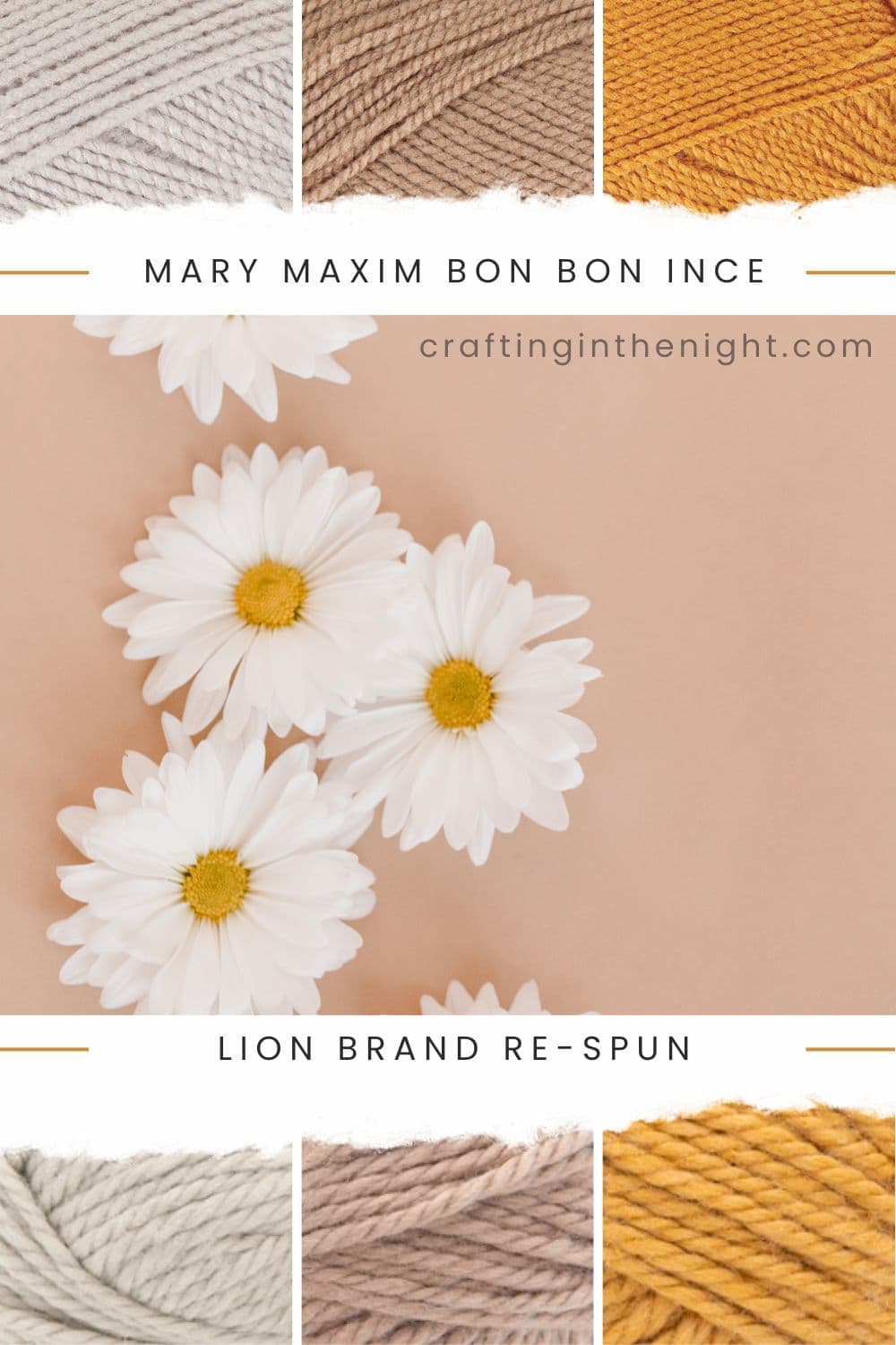 Beige Yarn Color Palette for Crochet & Knits - Crafting in the Night