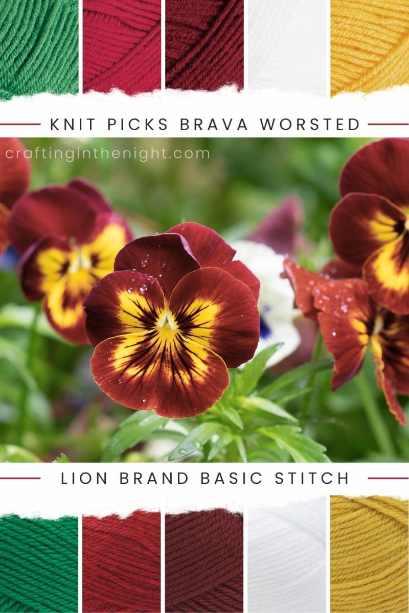 Maroon Yarn Color Palette for Crochet & Knits - Crafting in the Night