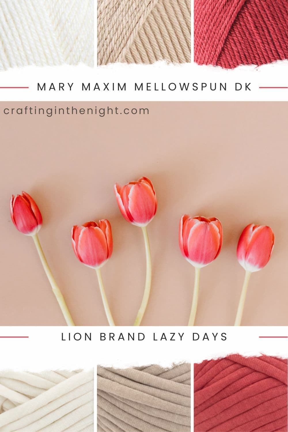 Beige Yarn Color Palette for Crochet & Knits - Crafting in the Night