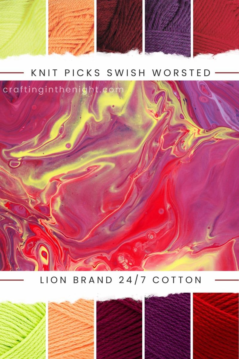 Maroon Yarn Color Palette for Crochet & Knits - Crafting in the Night