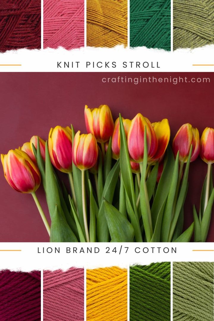 Burgundy Yarn Color Palette for Crochet & Knits - Crafting in the Night