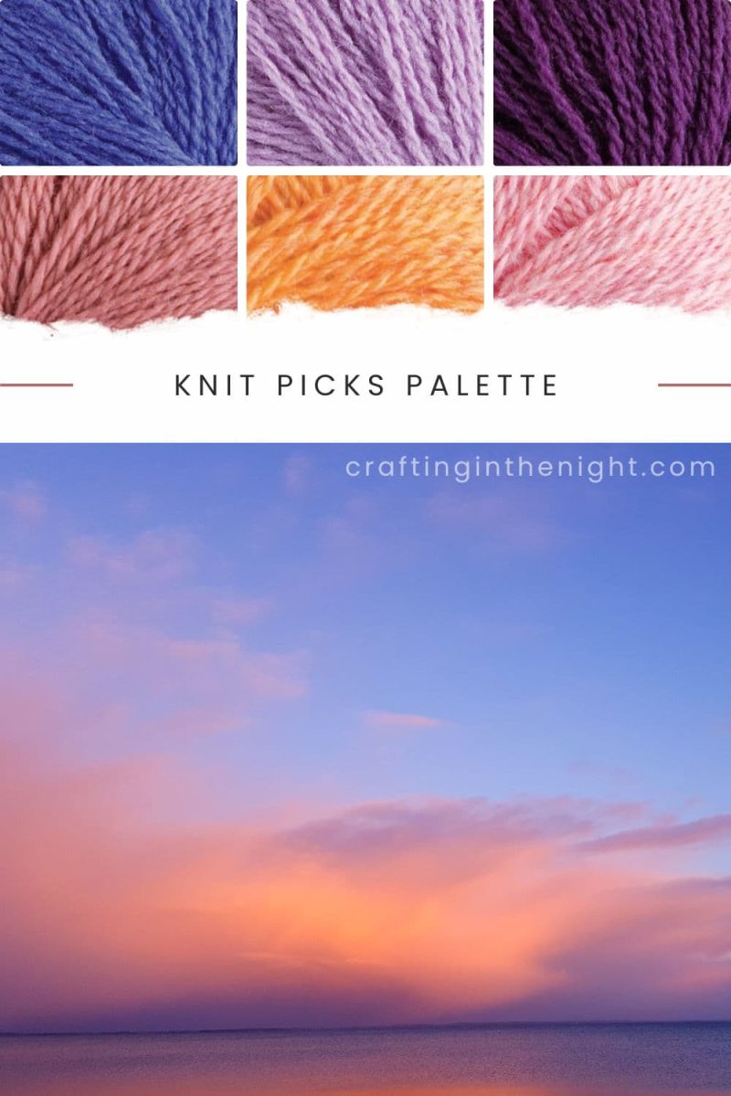 Sunset Color Palette for Crochet & Knits - Crafting in the Night