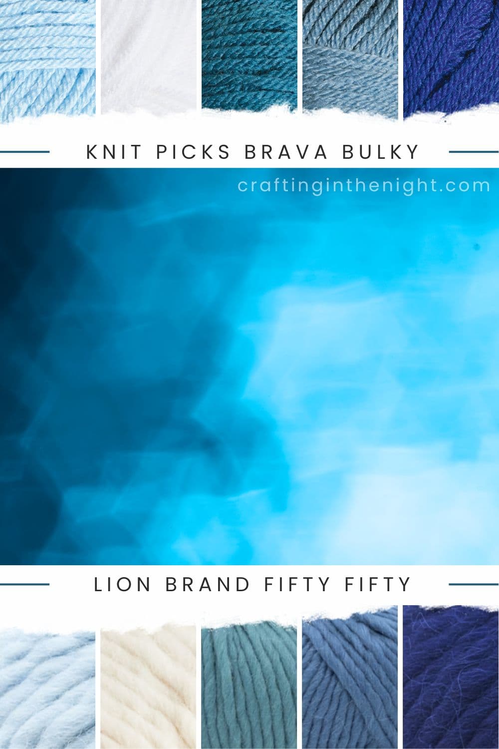 Light Blue Color Palette for Crochet & Knits - Crafting in the Night