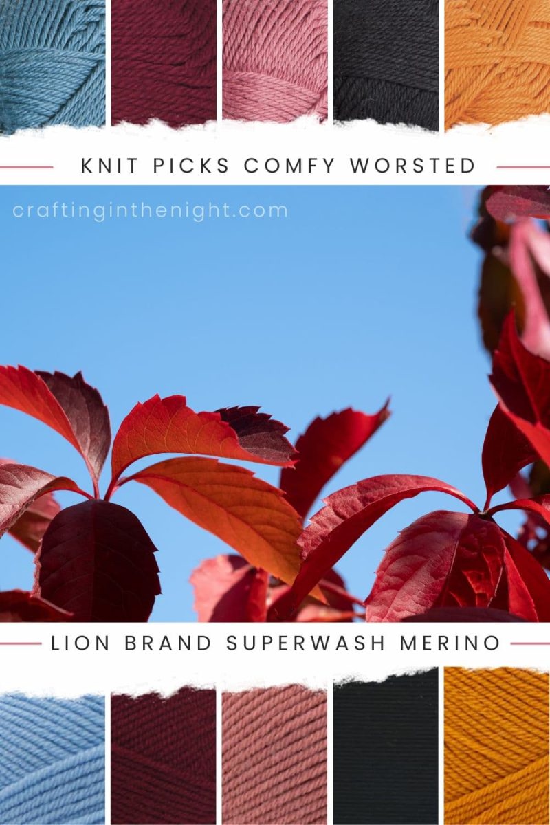 Burgundy Yarn Color Palette for Crochet & Knits - Crafting in the Night