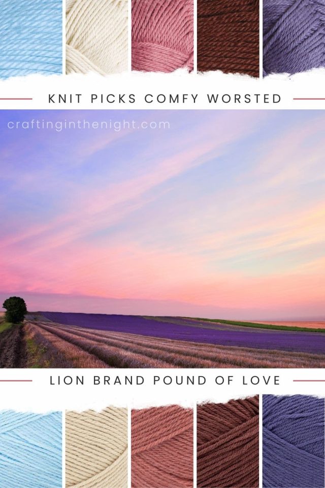 Mauve Yarn Color Palette for Crochet & Knits - Crafting in the Night