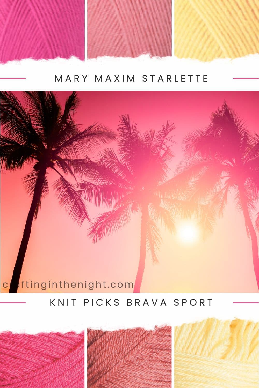 Tropical Yarn Color Palette for Crochet & Knits - Crafting in the Night