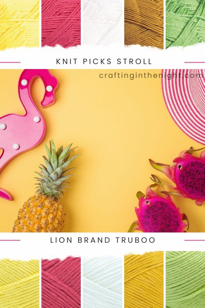 Tropical Yarn Color Palette for Crochet & Knits - Crafting in the Night