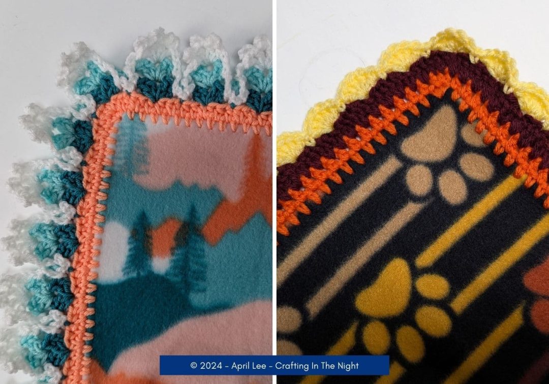 Crochet Edge Fleece Blanket Tutorial: Step-by-Step Guide for Beginners ...