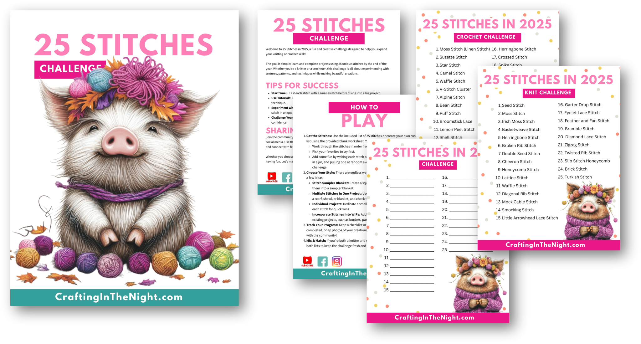 2025 Crochet Challenges - Crafting in the Night